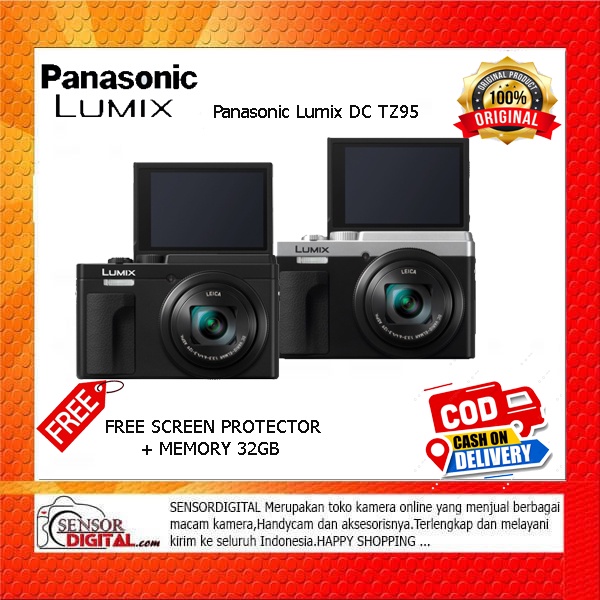 Jual Panasonic Lumix DC TZ95 / DC-TZ95 Pocket Camera / Lumix TZ95 - Hitam | Shopee Indonesia