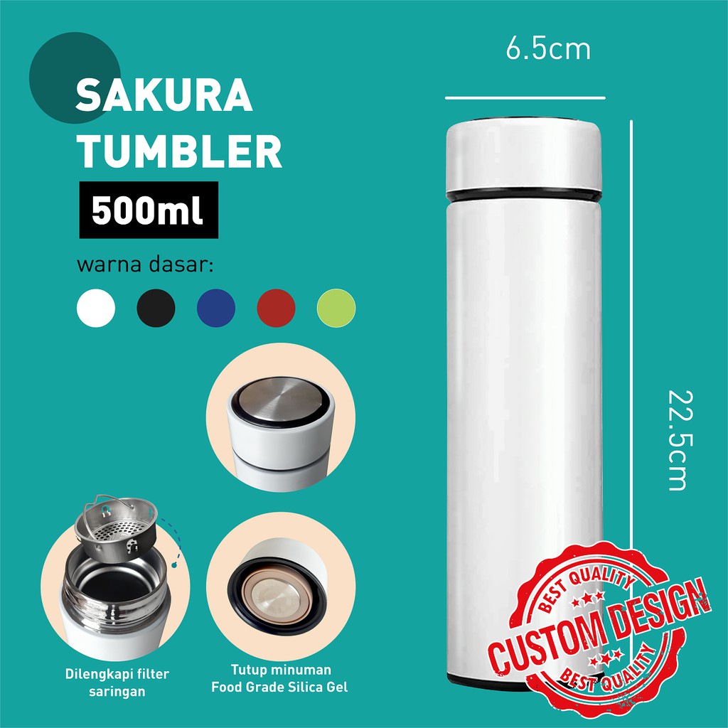 Jual Cetak Tumbler Custome Tipe Sakura Tumbler, Tumbler Tempat Minum ...
