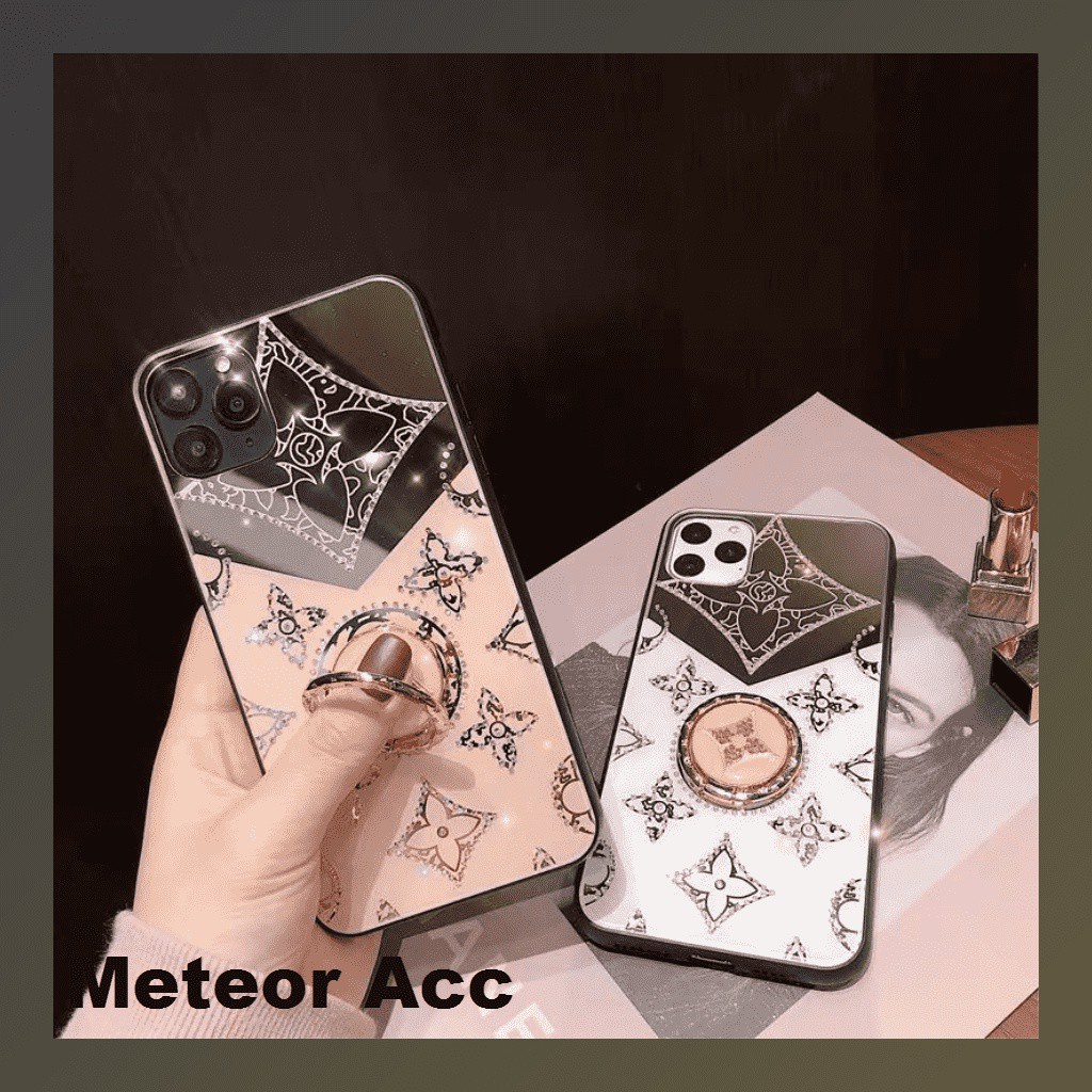 Jual Case plus Ring stand LV case motif kembang Samsung S20+ S20 Ultra ...
