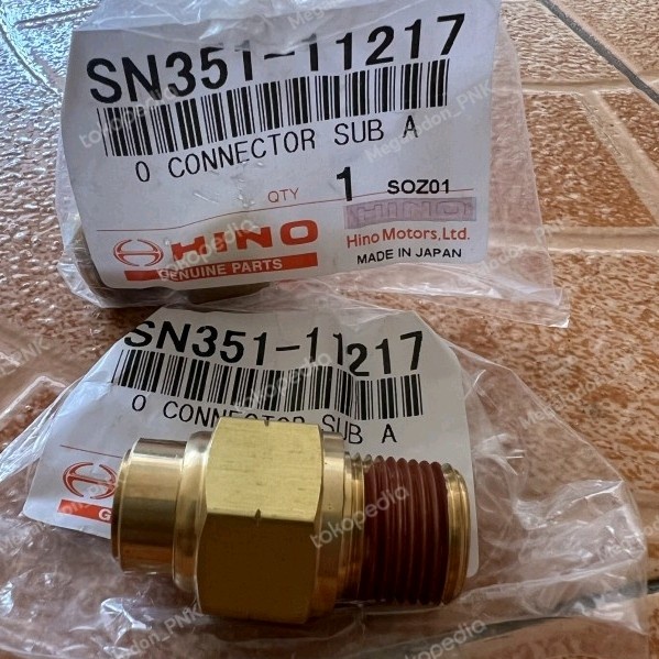 Jual SN351 11217 Connector sub assy hino lohan selang 12mm | Shopee ...