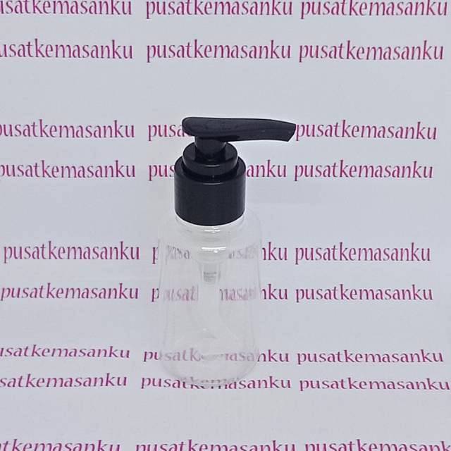 Jual [ Paket 10pcs ] Botol plastik tubular 60ml Pumplotion Hitam ...