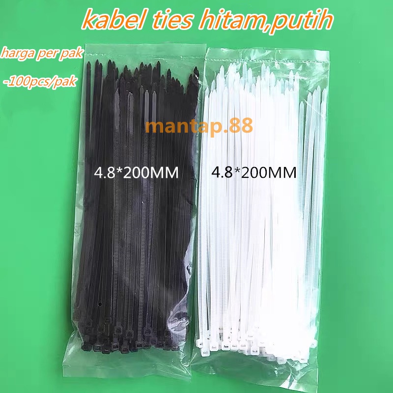 Jual kabel ties/kabel tis/cable ties 4.8*200/250/300/400MM (20cm/25cm ...