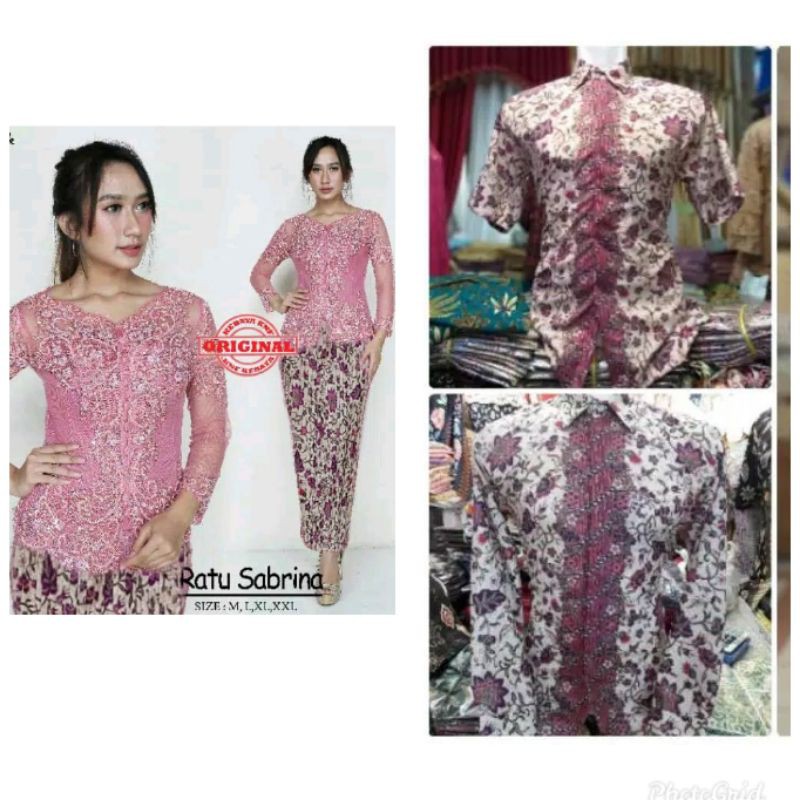 Jual COUPLE KEBAYA KEKINIAN/KEBAYA PAYET SABRINA/BATIK FOILL | Shopee ...