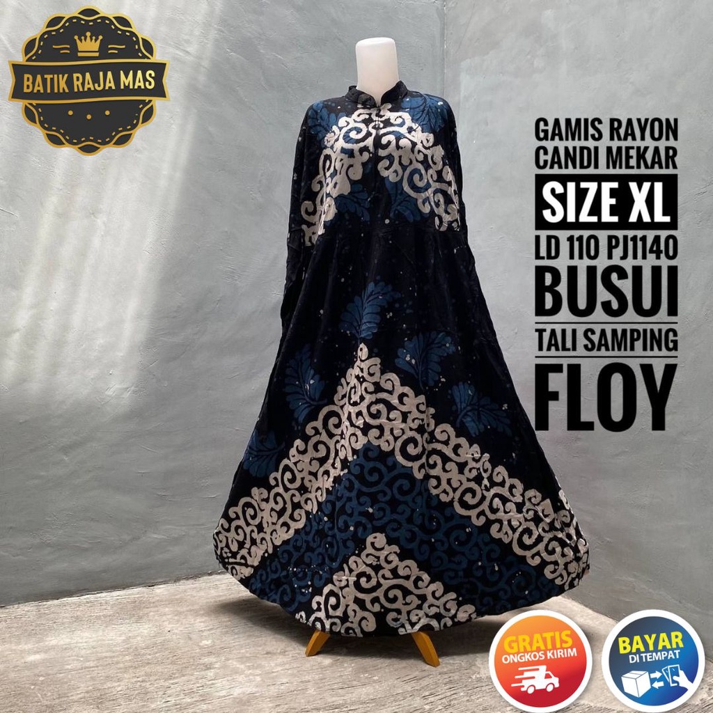 Jual Gamis Wanita Dewasa Ibu Ibu Terbaru Syari Lebaran Busui Friendly ...