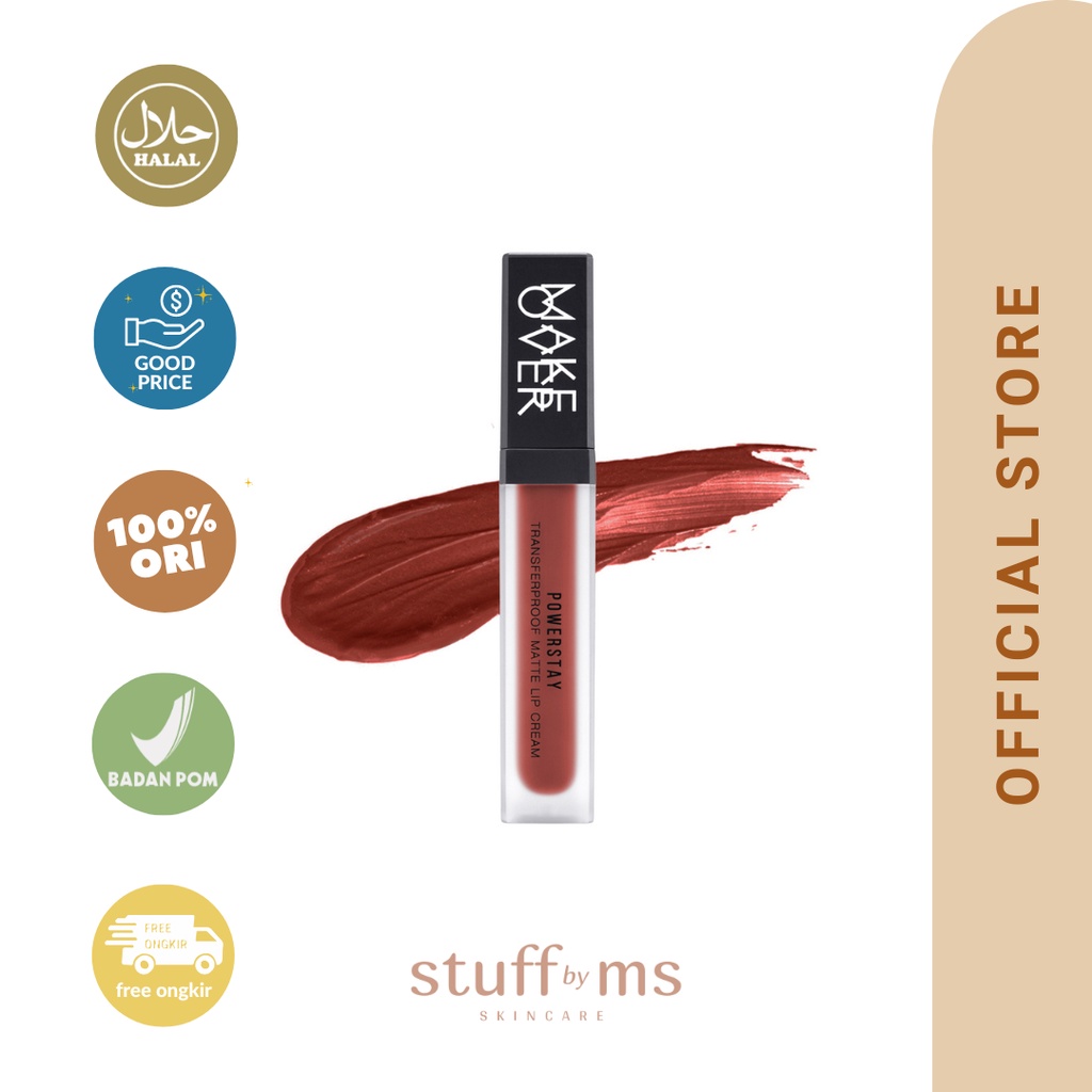 Jual MAKE OVER POWERSTAY TRANSFERPROOF MATTE LIP CREAM | Shopee Indonesia