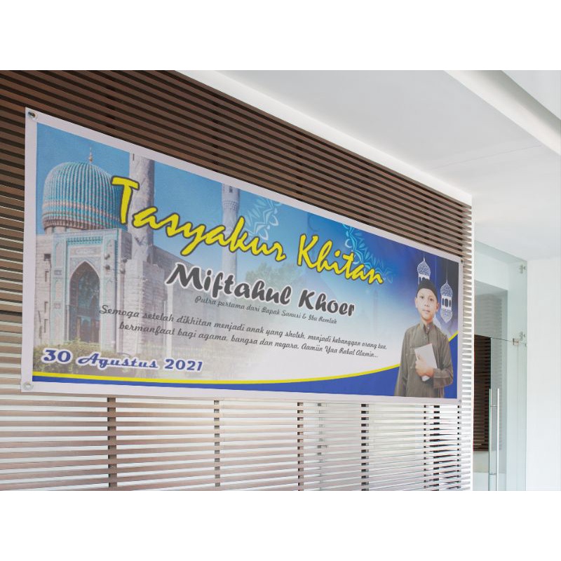 Jual BANNER KHITAN/ BACKDROP KHITAN /SELAMAT DATANG | Shopee Indonesia