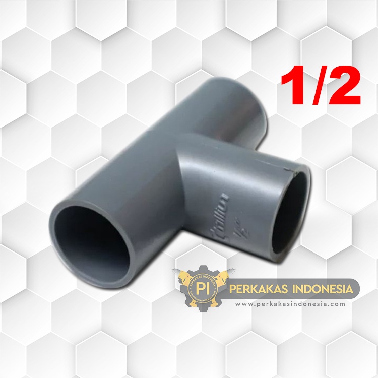 Jual Sambungan Pipa PVC 1/2Inch Triliun Pipa Tee Knie 1/2 Inch Sambungan Pipa Besi Pipa T ...