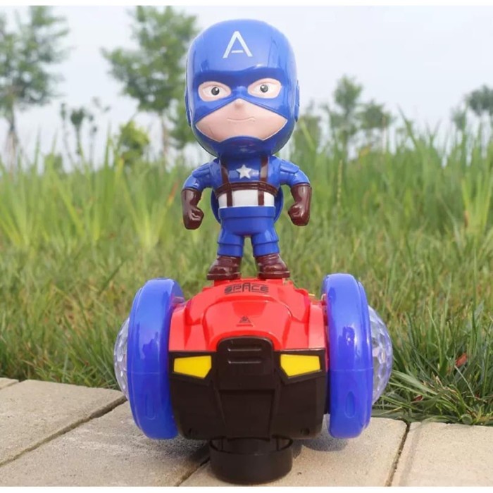 Jual d74f00v Mainan Dance Hero Space Car Robot Captain America ...