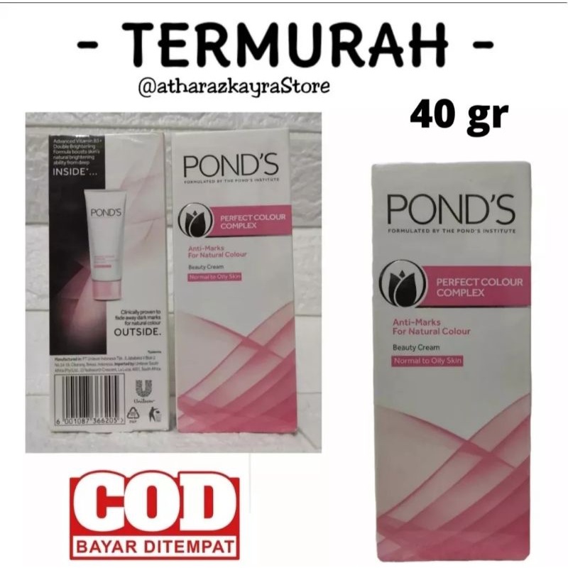 Jual Ponds Day Cream Perfect Colour Complex 40 gr / Ponds White Beauty ...