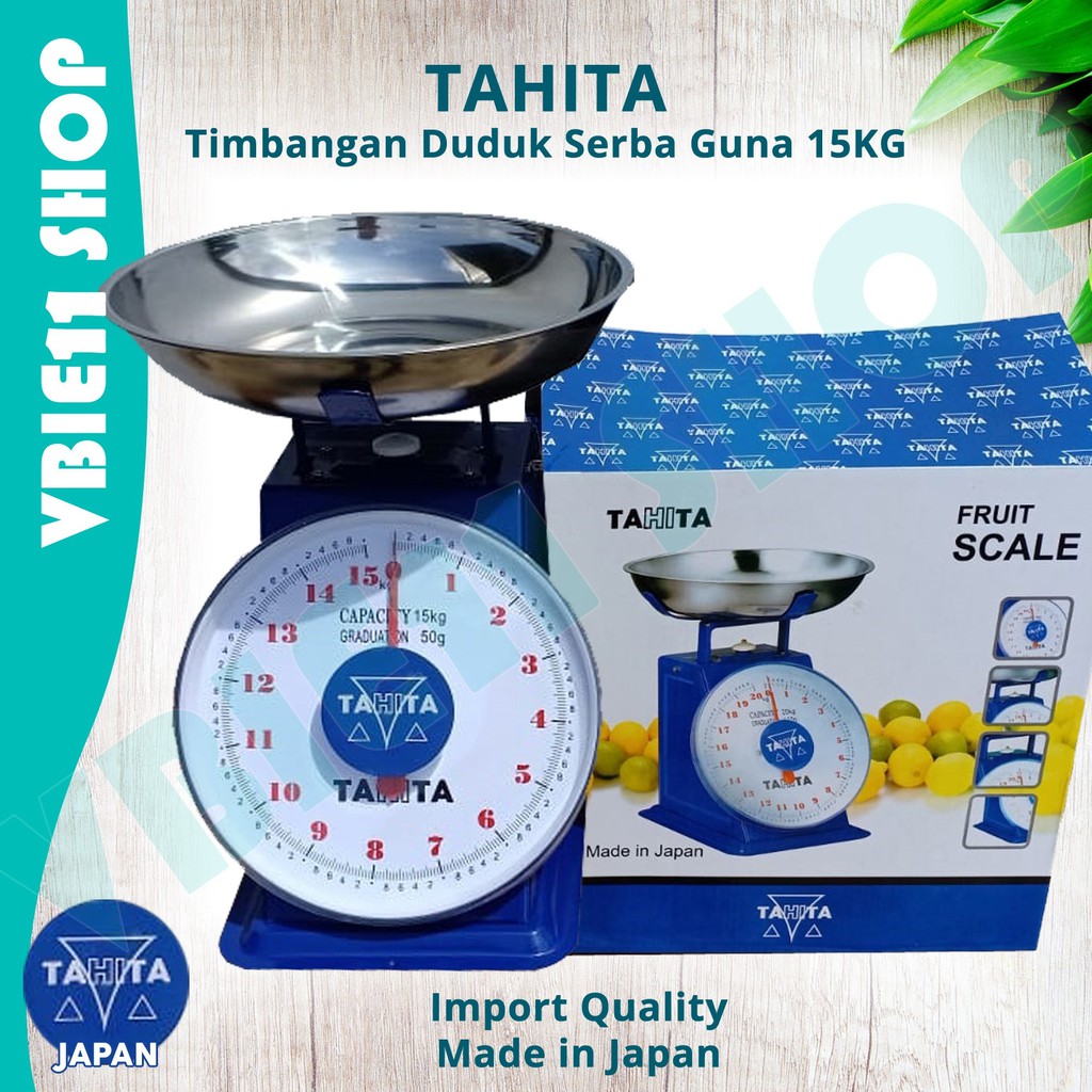 Jual Timbangan TAHITA 15kg Besi Stainless Jarum Analog Manual Duduk ...