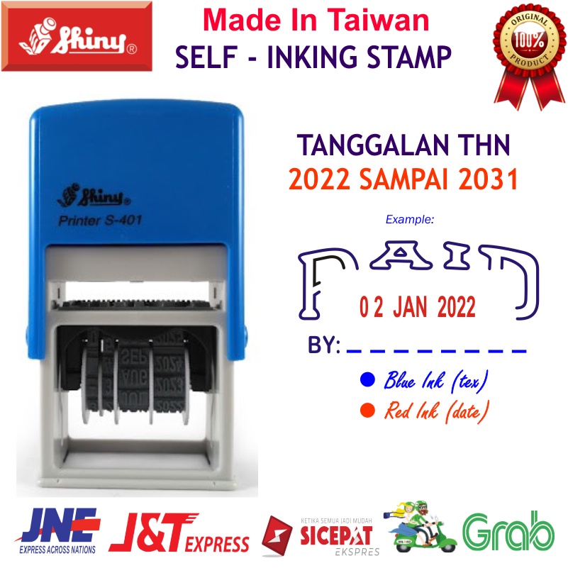 Jual STEMPEL TANGGAL LUNAS SHINY S-401P OTOMATIS TOKO KANTOR DAGANG SERBAGUNA | Shopee Indonesia