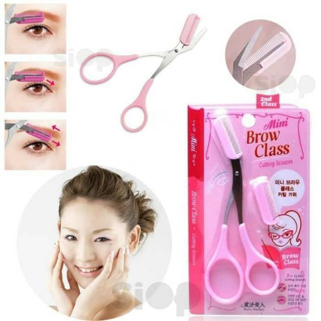 Jual Gunting alis mata mini brow class cut cutting scissors etude house ...