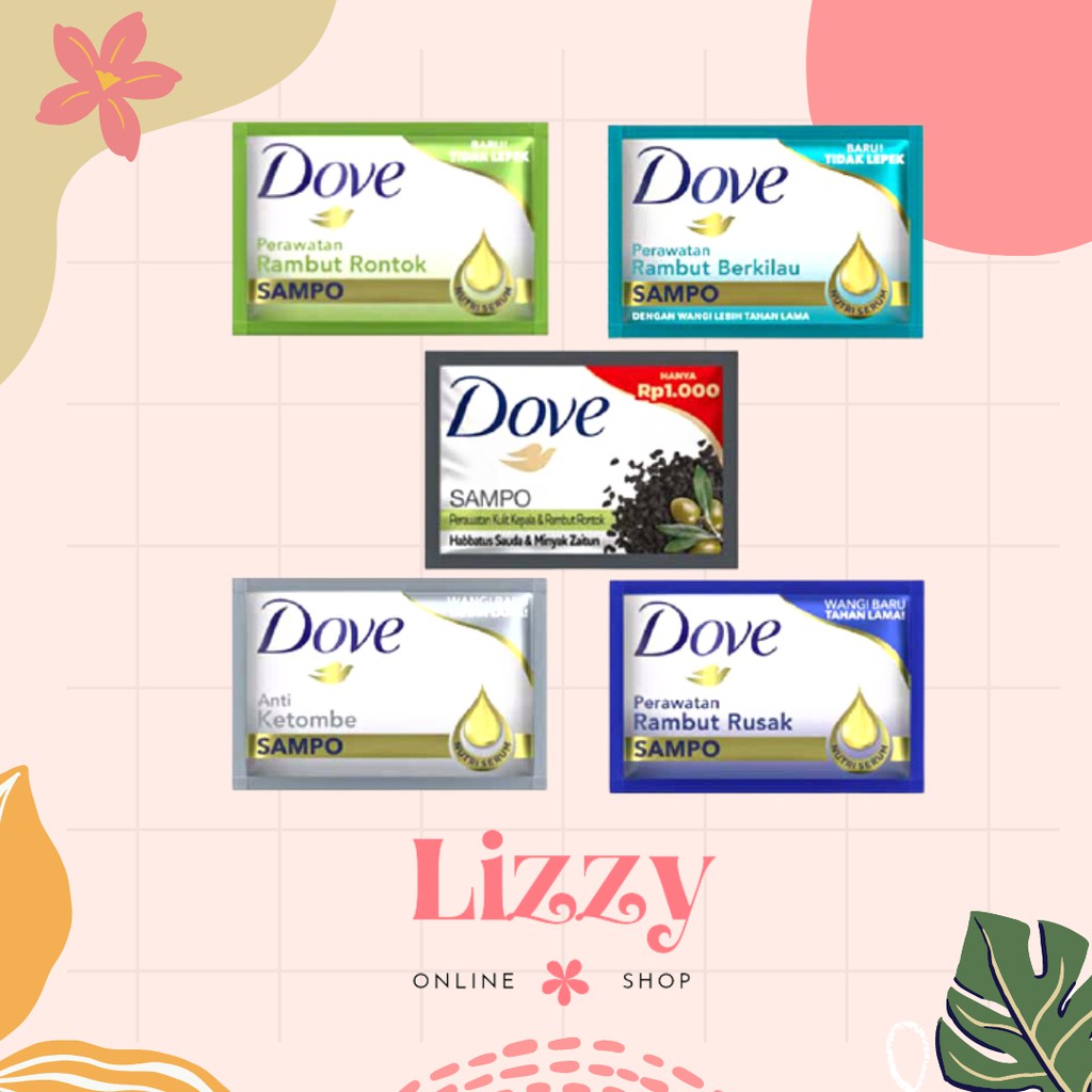 Jual Dove Shampo Sachet Sampo Kemasan Renceng 9ml x 12 | Shopee Indonesia