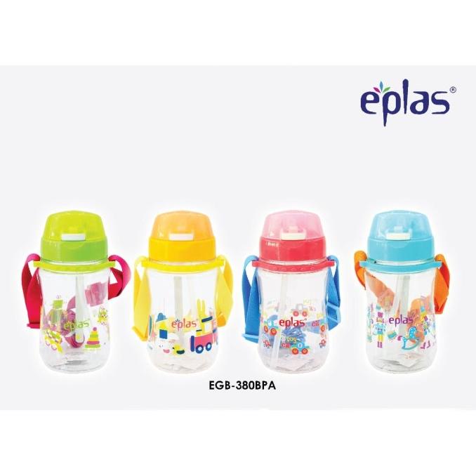 Jual EPLAS Kids Water Bottle, Push Button, Straw Botol Air Anak (380ml) | Shopee Indonesia