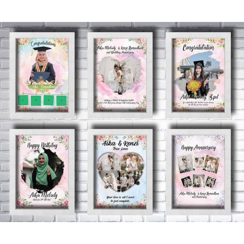 Jual DESAIN FOTO KADO ULTAH, WISUDA DAN PERNIKAHAN UKURAN FOTO 20X25 ...