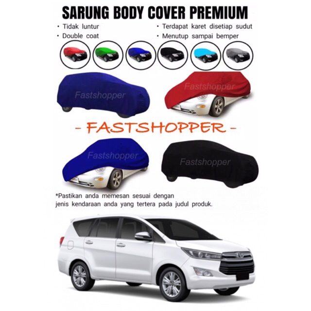 Jual SARUNG COVER BODY WARNA MOBILBYD M6/ TOYOTA INNOVA / GRAND INNOVA ...