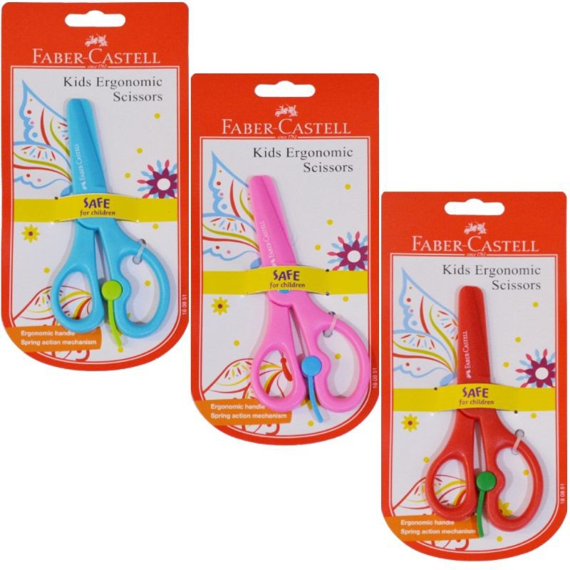 Jual Kids Ergonomic Scissors Faber Castell / Gunting Anak Faber Castell ...