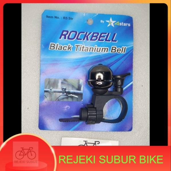 Jual bel sepeda ROCK BELL Titanium Rockbell clamp adjustable bisa untuk ...