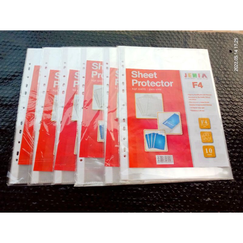 Jual sheet protector f4 jenia 10 lembar | Shopee Indonesia
