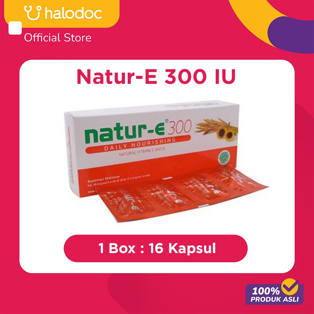 Jual Natur-E Active Beauty Natural Vitamin E 300 IU 16 Kapsul | Shopee ...