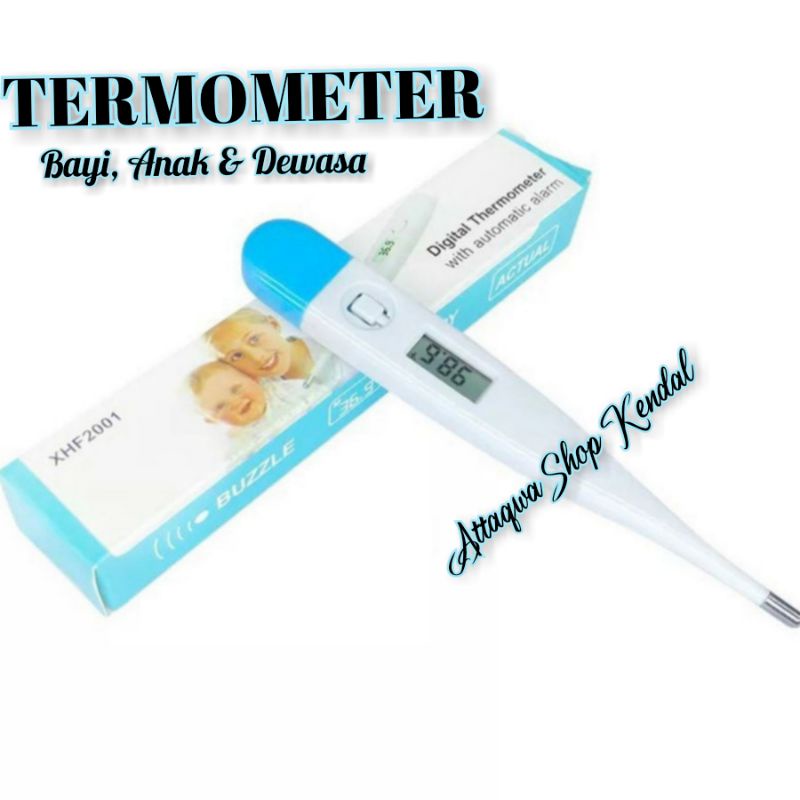 Jual Termometer Digital Pengukur Suhu Badan Demam Panas Bayi Anak ...