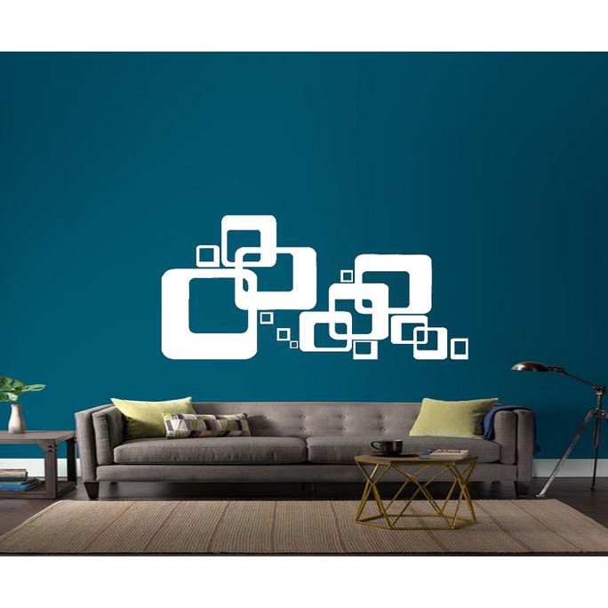 Jual Stiker Dinding Rumah Kaca Office Wall Sticker Retro Cubes Otop44 ...