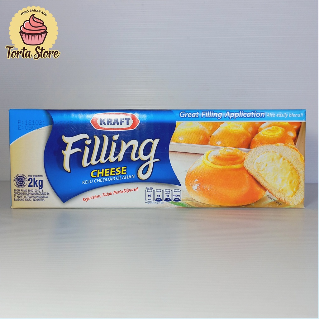 Jual Kraft Filling Cheese Keju Isian Roti 2kg | Shopee Indonesia