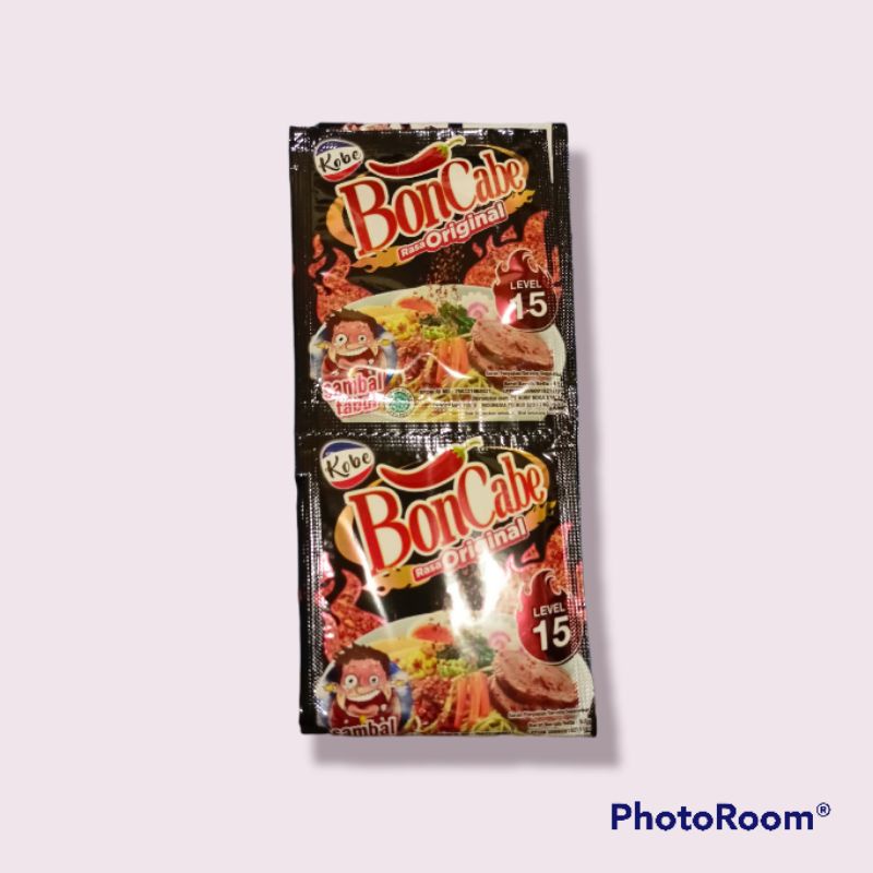 Jual KOBE BON CABE RASA ORIGINAL LEVEL 15-30-50 (12 PCS) | Shopee Indonesia