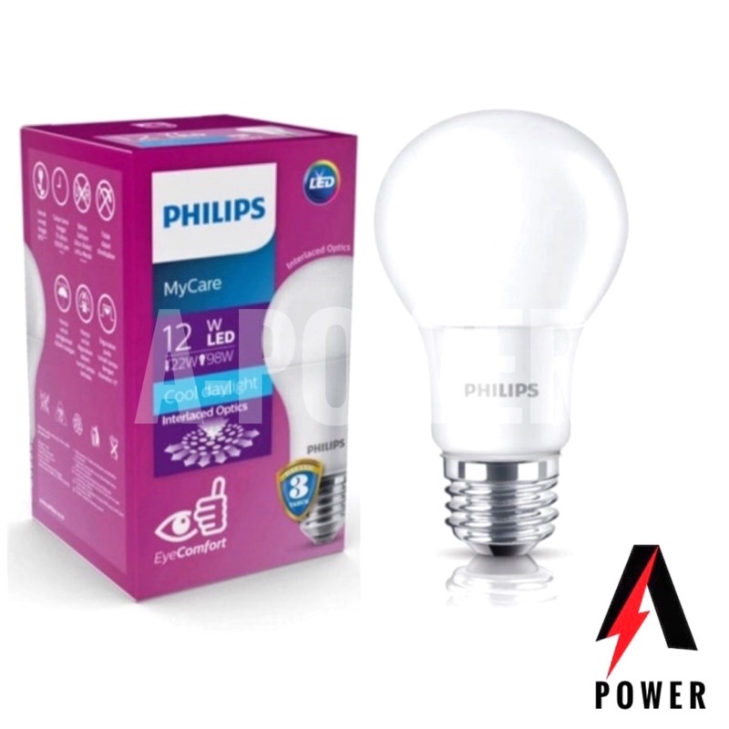 Jual Philips - Lampu LED Bulb/Bohlam MyCare 12W (Putih / Kuning) | Shopee Indonesia