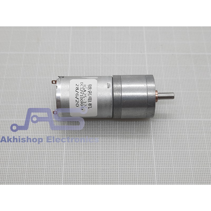 Jual High Torque Motor DC 25GA370 12V 100RPM | Shopee Indonesia