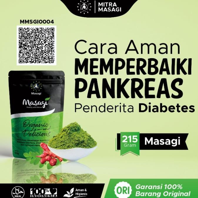 Jual Obat diabetes-Masagi herbal 215gr- perbaiki pankreas | Shopee ...