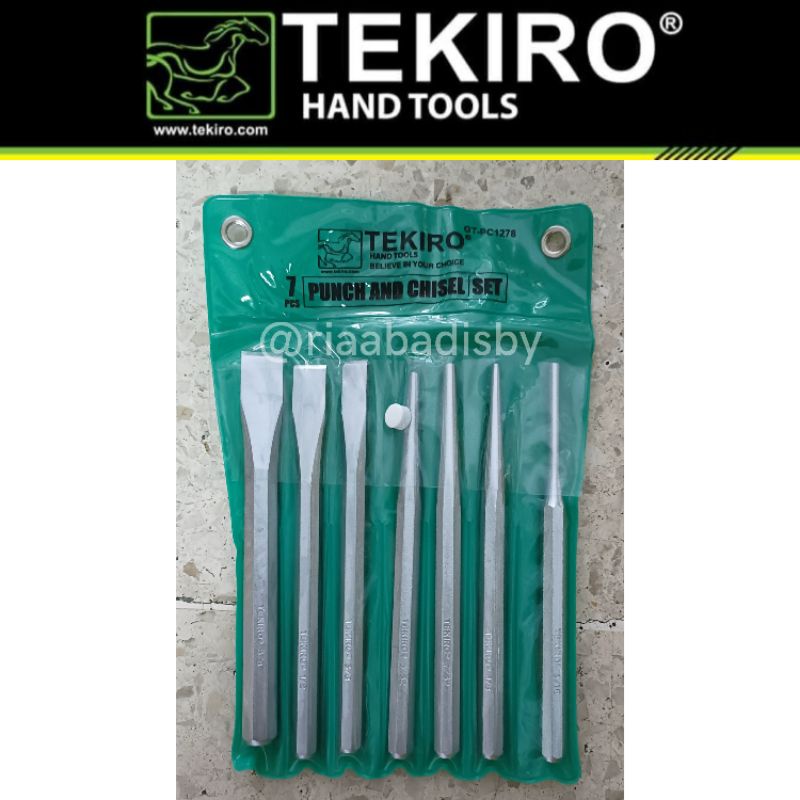 Jual PAHAT BESI SET 7 PCS TEKIRO PUNCH AND CHISEL SET 7PCS | Shopee ...