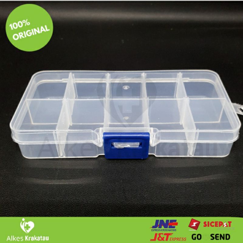 Jual Kotak Obat Harian 10 slot / Daily Medicine Box / Tempat Tablet ...
