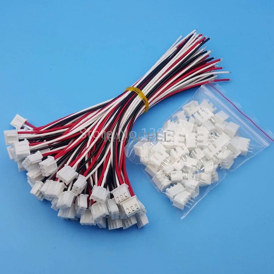 Jual 3Pin PCB Socket Connector HX Pitch 2.54mm Single Head 15cm kabel AWG | Shopee Indonesia