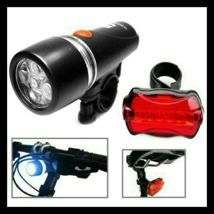 Jual Lampu Senter Sepeda Depan Belakang 1 set | Shopee Indonesia