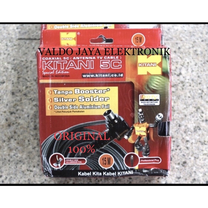 Jual KITANI Kabel Antena TV 15 meter ORIGINAL Kabel TV 15 Meter | Shopee Indonesia