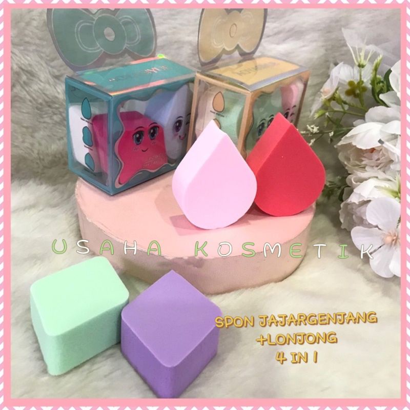 Jual PROMO ECER!! SPON BEDAK+SPON BEAUTY BLENDER KEMASAN PITA LUCU ...