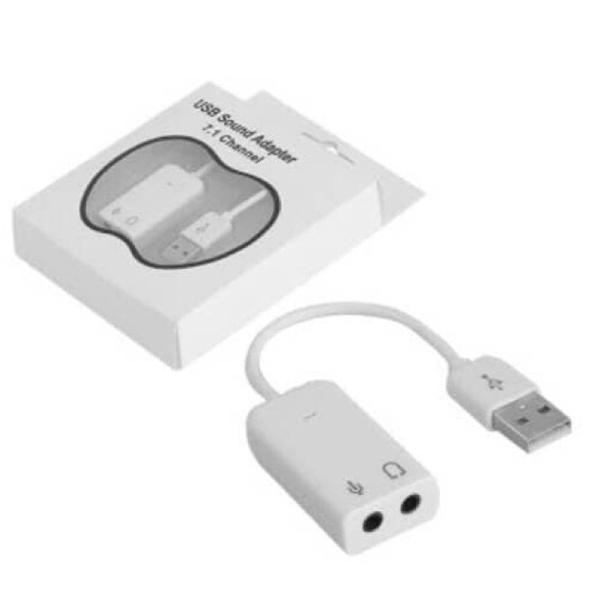 Jual Kabel Usb Sound Card 7.1 Channel Adapter External Soundcard Audio/ USB SOUND -01916 ...