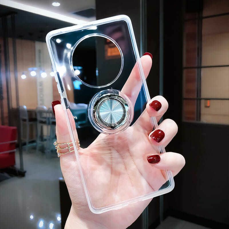 Jual Softcase Silicon Transparan Ring Stand Huawei P30 Pro P40 Pro P50 Pro Mate 40 Pro | Shopee ...