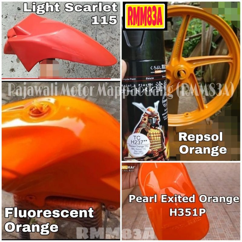Jual SAMURAI PAINT ORANGE- LIGHT SCARLET- REPSOL- VIVID- STABILO- PEARL ...