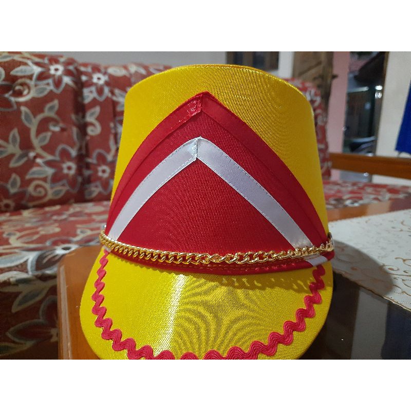 Jual topi drumband kuning merah putih sma | Shopee Indonesia