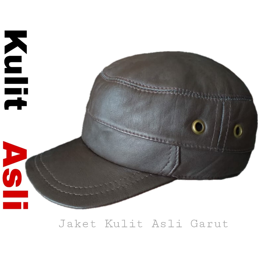 Jual Topi Kulit Asli Garut model komando marlboro snapback baseball ...