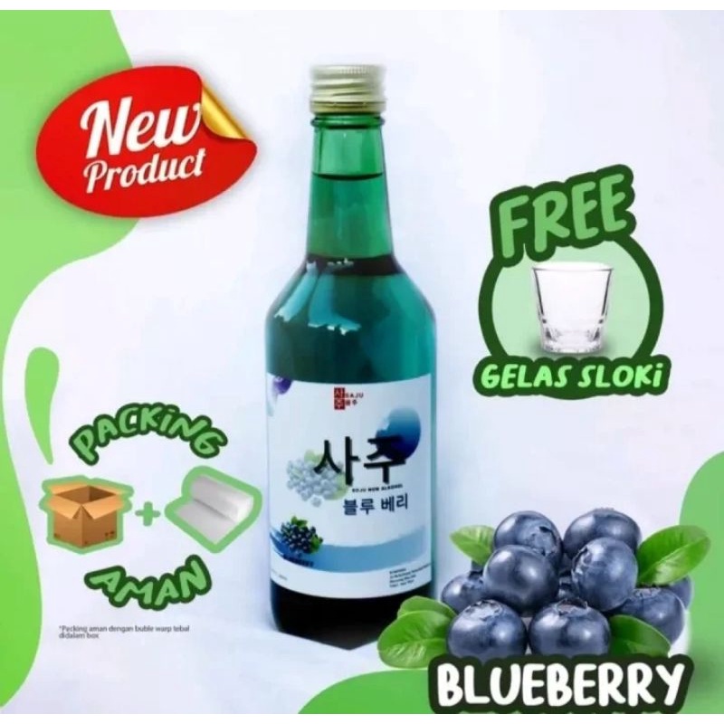 Jual SOJU NON ALKOHOL | 100% HALAL VARIAN RASA BLUEBERRY | FREE SLOKI ...
