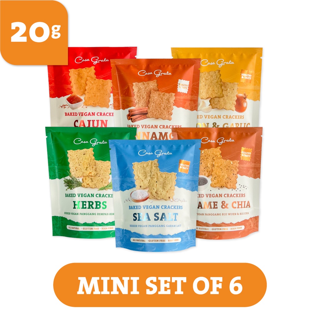 Jual Mini 6 Packs - 20gr (6 Casa Grata Crackers - choose your own ...