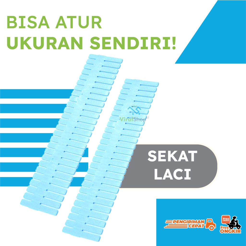 Jual Sekat Laci Organizer Drawer Divider Pemisah Pembatas Partisi ...