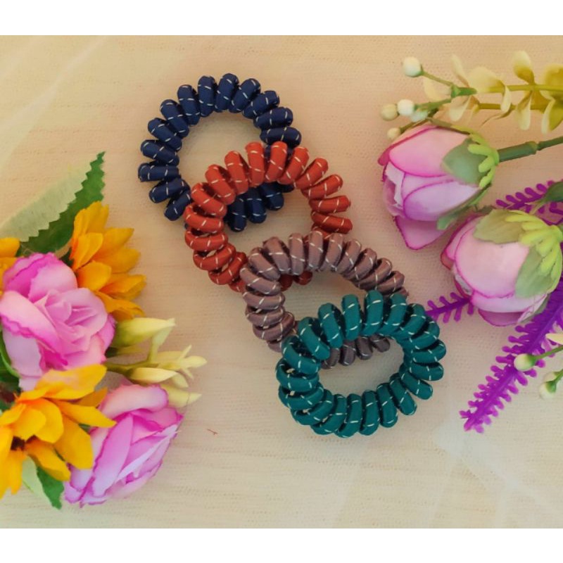 Jual tali rambut plintir tamparan tali rambut korea | Shopee Indonesia