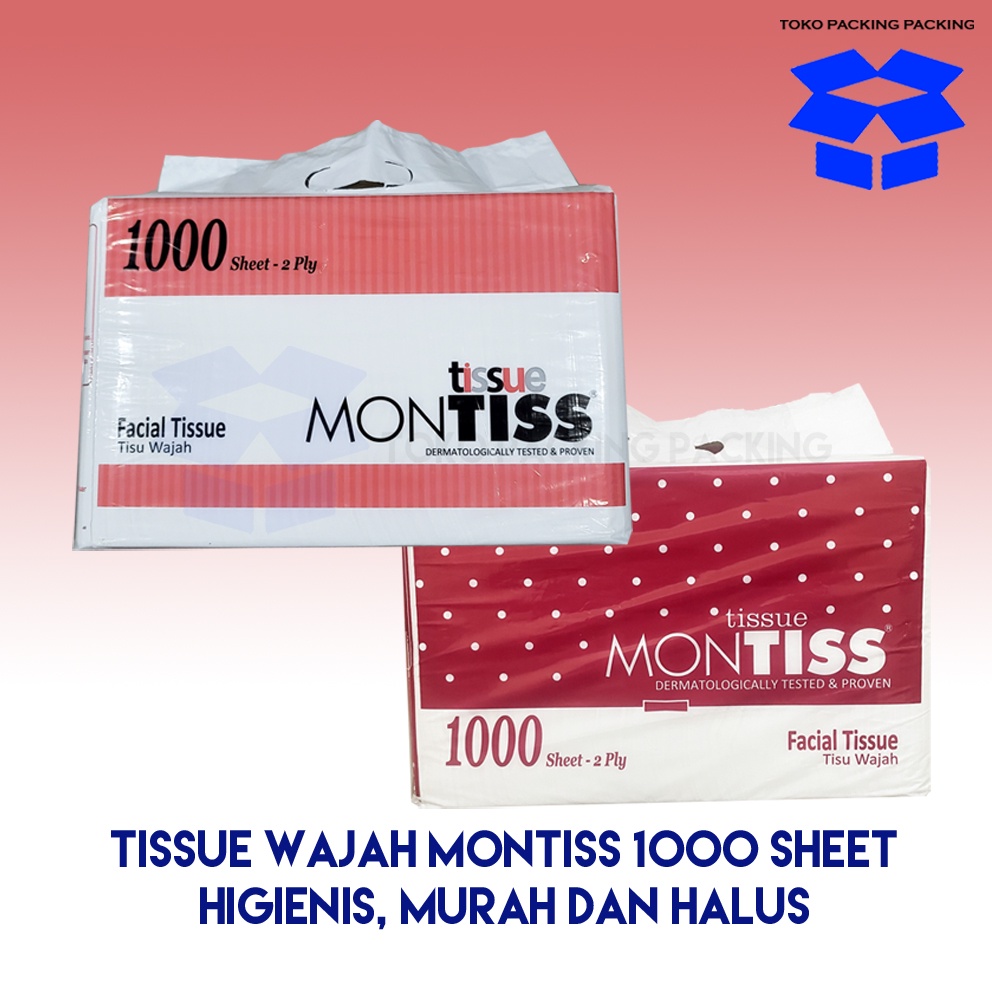 Jual Montiss Facial Tissue Wajah 1000 sheet | Shopee Indonesia