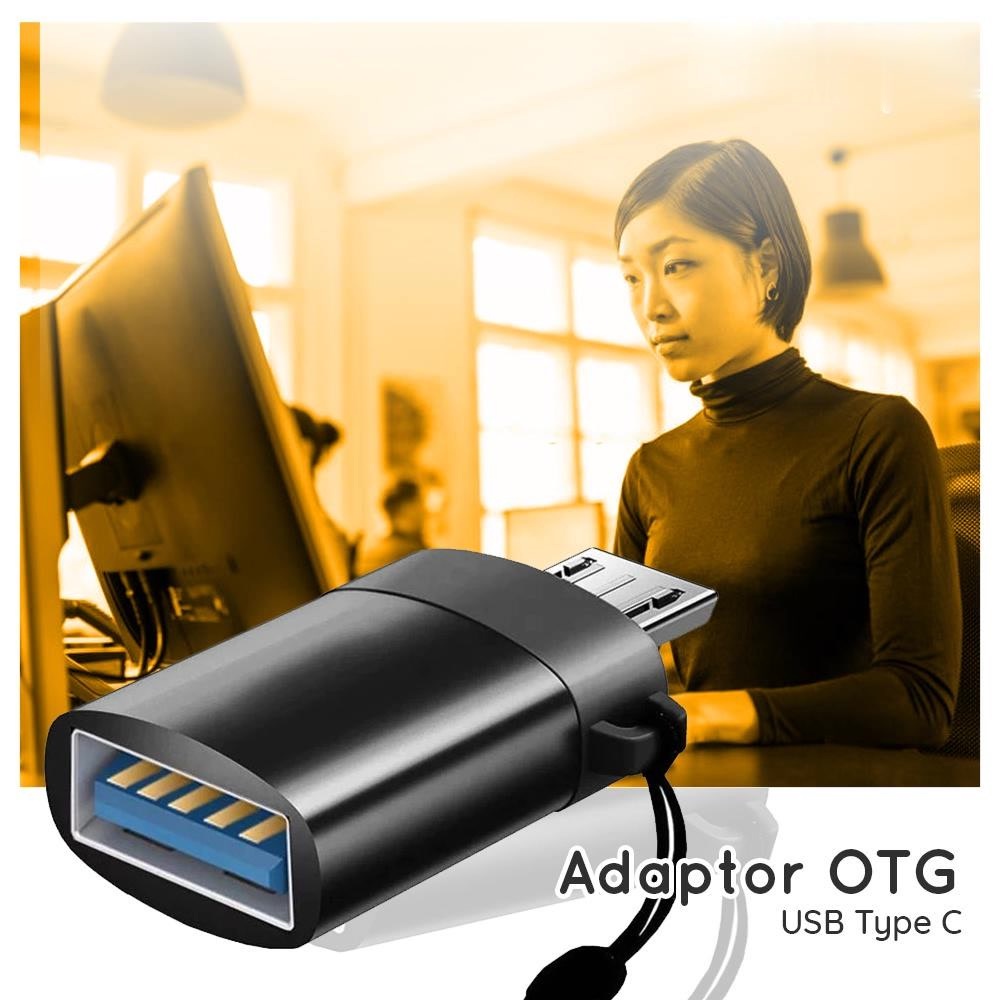 Jual Adaptor OTG USB Type C Konektor USB Female to USB Type C Non Kabel ...