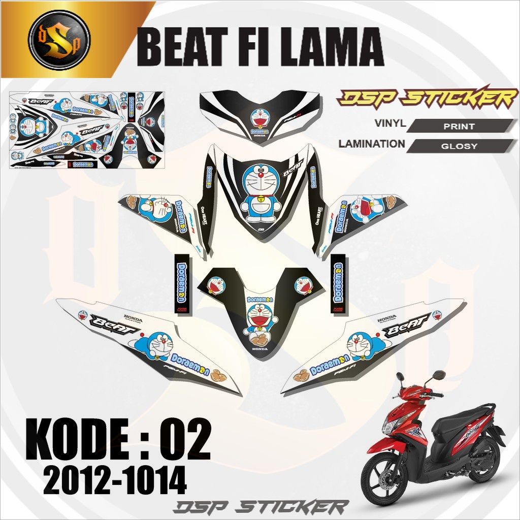 Jual (COD) Decal Stiker Fullbody Beat Fi Lama 2012/2013/2014 Desain DSP ...
