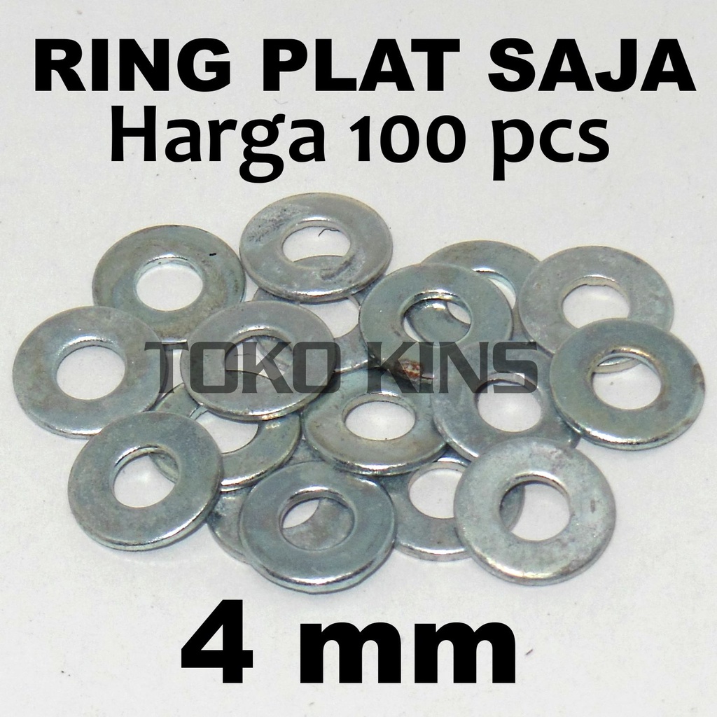 Jual Ring Plat putih 4mm M4 per 100 pcs | Shopee Indonesia